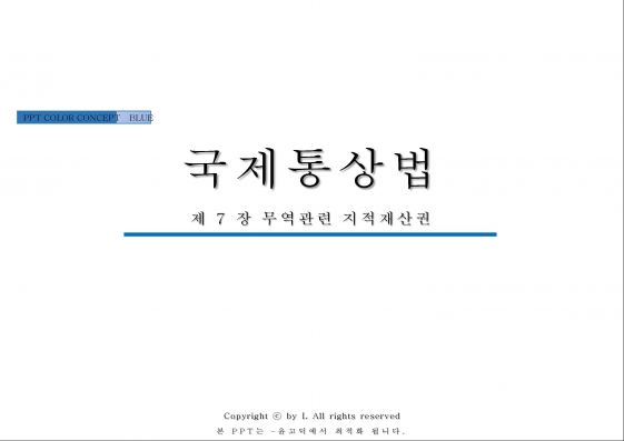 국제통상법 레포트 자료