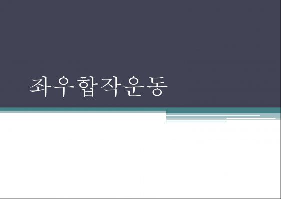좌우합작운동대한독립촉성국민회대한민국 임시정부