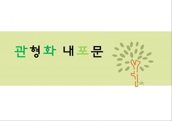 관형화 내포문관계 관형절동격 관형절 보문절연계 관형절