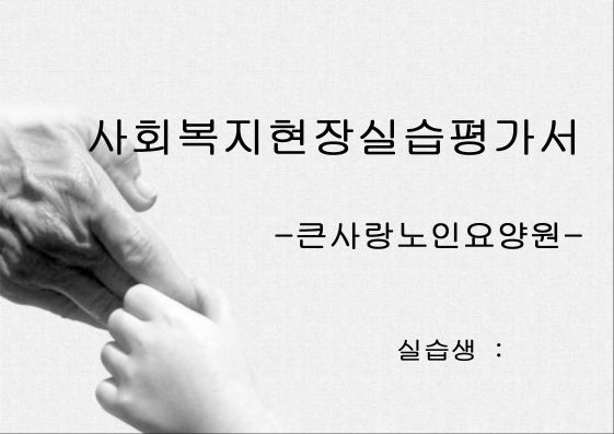 사회복지실습현장종결평가서ppt
