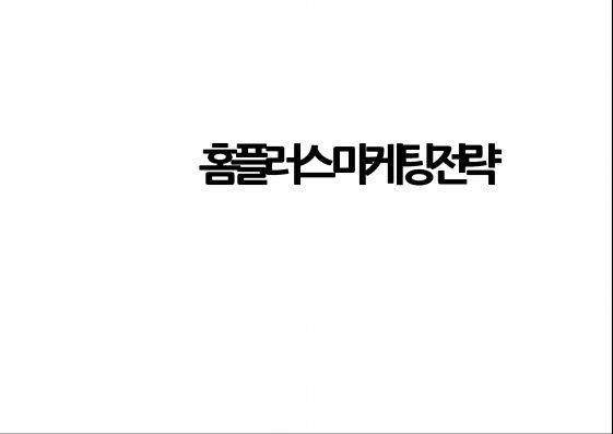 홈플러스 마케팅전략