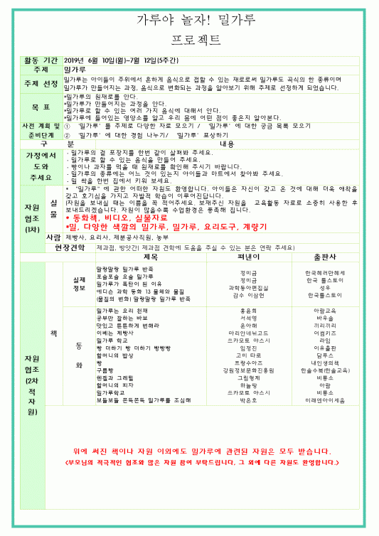 밀가루프로젝트