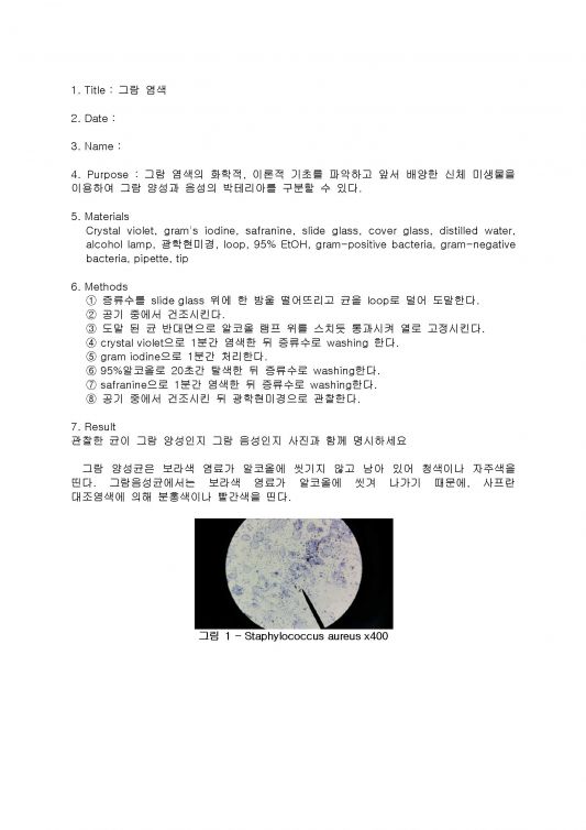 그람 염색 자료