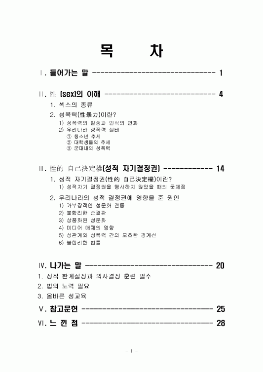 성적 자기결정권의 이해