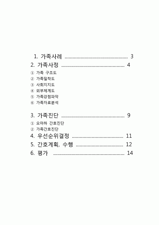 지역사회간호학  가족간호과정 케이스 스터디