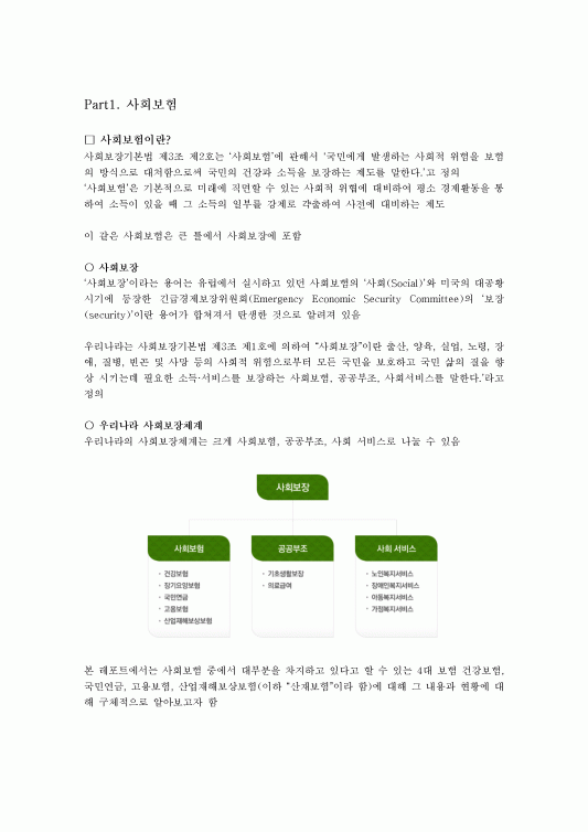[재정학, 경제학, 시험 대체, 과제, 리포트] 재정학 4대보험 심층 분석