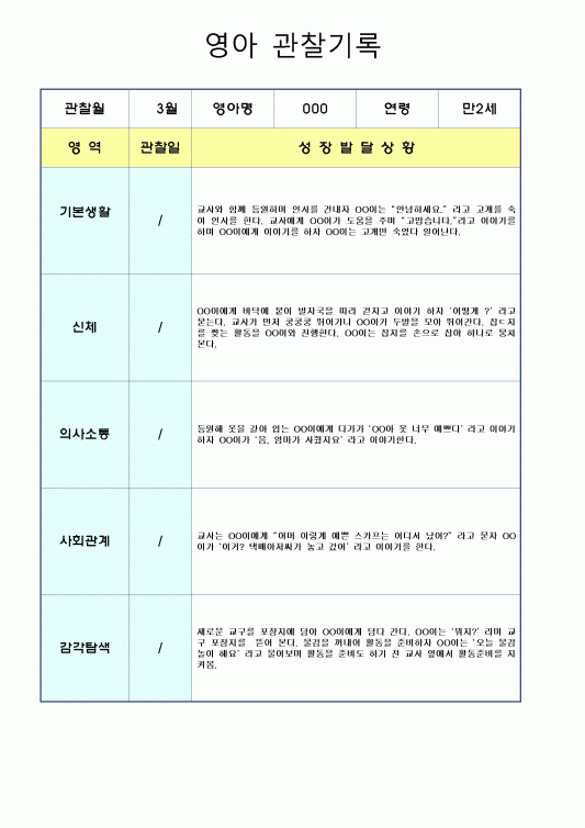 관찰기록 만 2세 3-4월