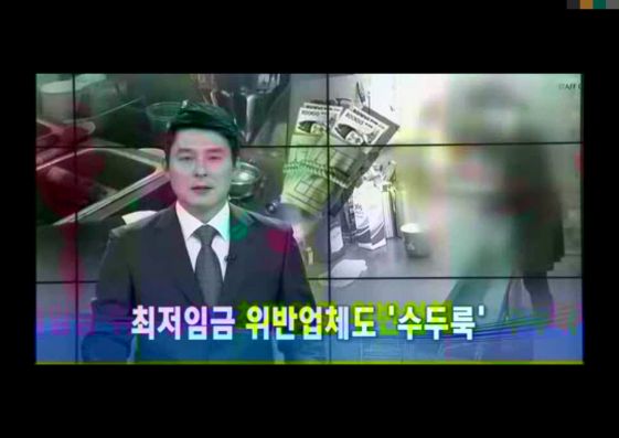 경영학과 노사관계론 ppt 발표자료(최저임금)