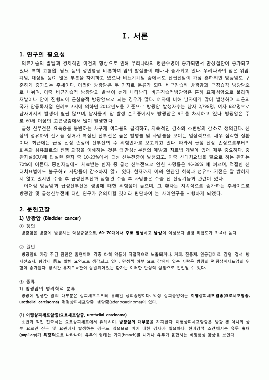 [간호진단 13개 / 간호과정 30개] AKI / 급성신부전 / 급성신부전 케이스 / 만성통증 / 출혈 / 출혈의 위험 / 불안 / 케이스 / 간호과정 상세함 / 근거도 있음 / 성인간호학 케이스