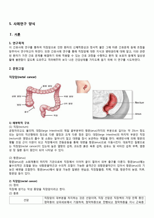 직장암 케이스