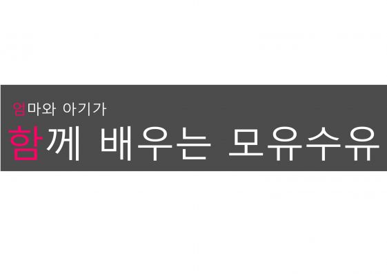 산모의 모유수유 교육안 [PPT 발표자료]