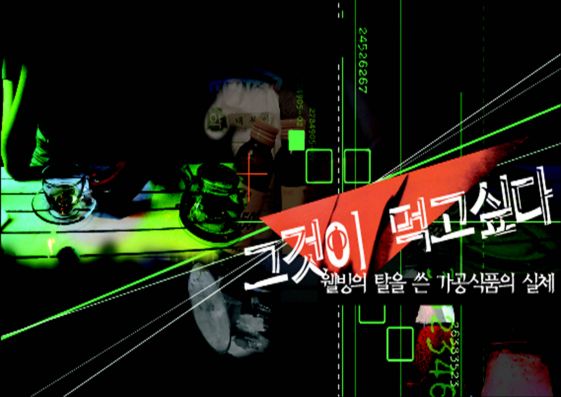 [식품안전] 월빙의 탈을 쓴 식품안전의 실체에 대한 분석