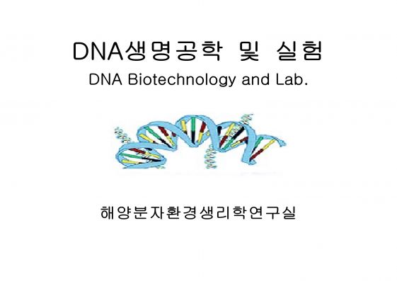 DNA생명공학 및 실험