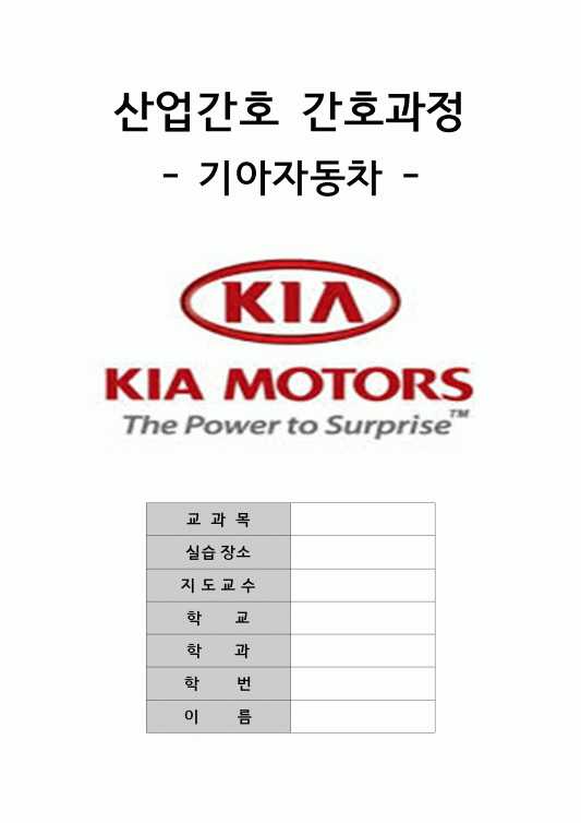 지역사회 간호학-KIA (모든 지역사회 간호과정에 도움 될 자료입니다)