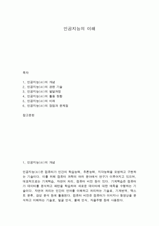 인공지능의 이해