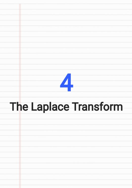 (영문) 공학수학 中 라플라스 변환(Laplace Transform) 개념&연습문제 정리노트