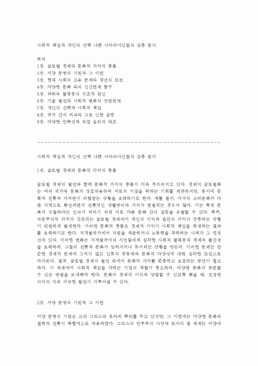 사회적 책임과 개인의 선택 나쁜 사마리아인들의 심층 분석