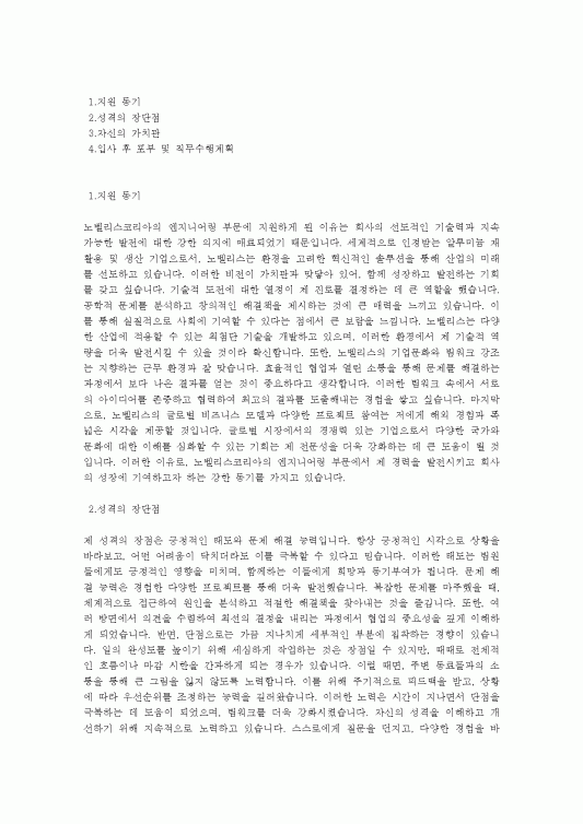 노벨리스코리아_Engineering(울산)_BEST 우수 자기소개서