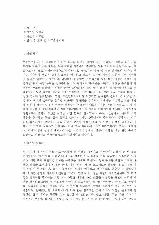 두산그룹_두산인프라코어_BEST 우수 자기소개서