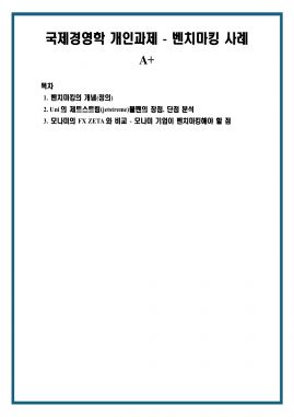 국제경영학 개인과제 - 벤치마킹 사례