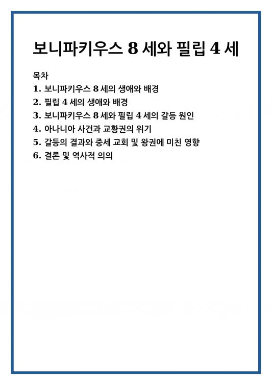 보니파키우스 8세와 필립4세