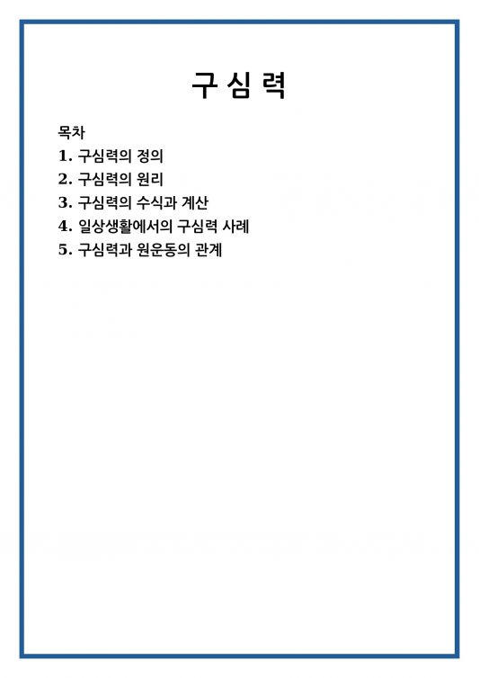구 심 력 레포트 자료