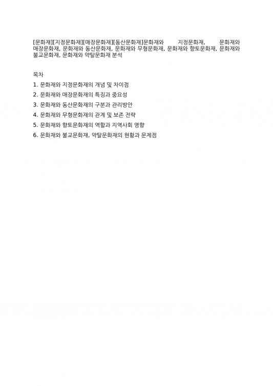 [문화재][지정문화재][매장문화재][동산문화재]문화재와 지정문화재, 문화재와 매장문화재, 문화재와 동산문화재, 문화재와 무형문화재, 문화재와 향토문화재, 문화재와 불교문화재, 문화재와 약탈문화재 분석