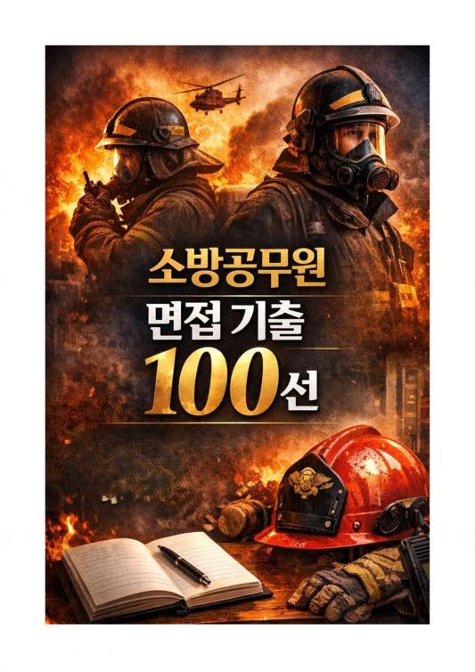 [강력추천] 2026 소방공무원 면접 기출 100선 (발표 및 인성면접 총정리)
