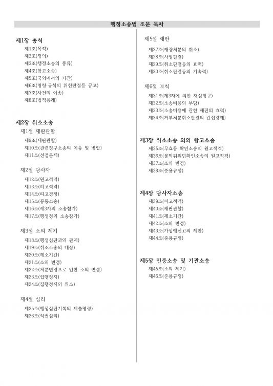 세무사 행정소송법 조문정리 (필기 포함)