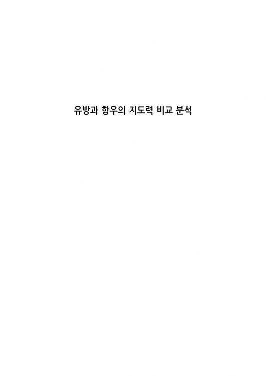 유방과 항우의 지도력 비교 분석