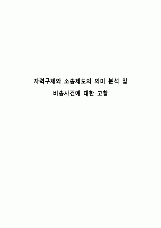 자력구제와 소송제도의 의미 분석 및 비송사건에 대한 고찰