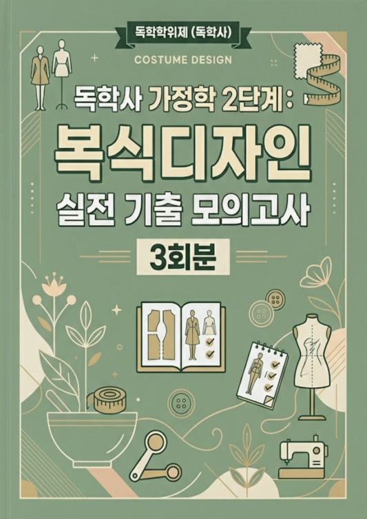 독학사 가정학2단계 복식디자인 기출문제 모의고사 3회분 족보