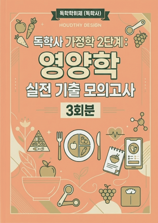 독학사 가정학2단계 영양학 기출문제 모의고사 3회분 족보