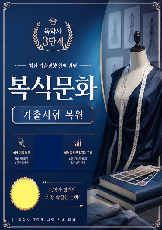 독학사 3단계 복식문화 기출문제 및 족보 3회분 84문항 정답 해설