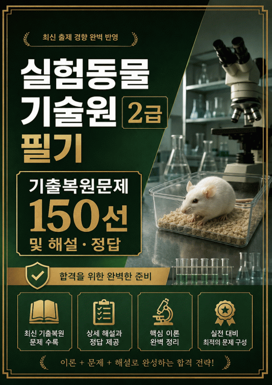 실험동물기술원 2급필기 필기 기출문제복원