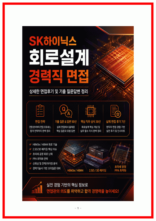 2026 SK하이닉스 회로설계 경력직 상세한 면접후기 및 기출 질문답변 정리 [SK하이닉스 회로설계 경력직 면접]