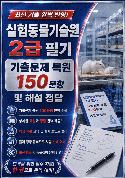 2026 실험동물기술원 2급 필기 기출 문제 복원 150문항