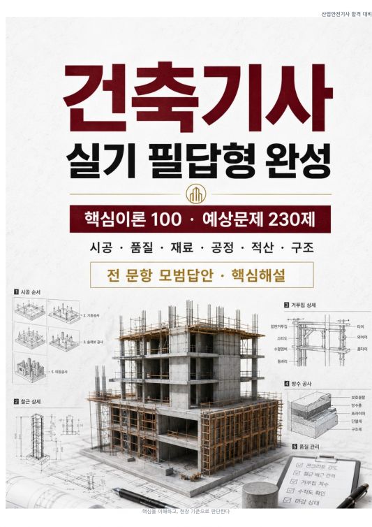 건축기사 실기 필답형 핵심이론100 예상문제230제