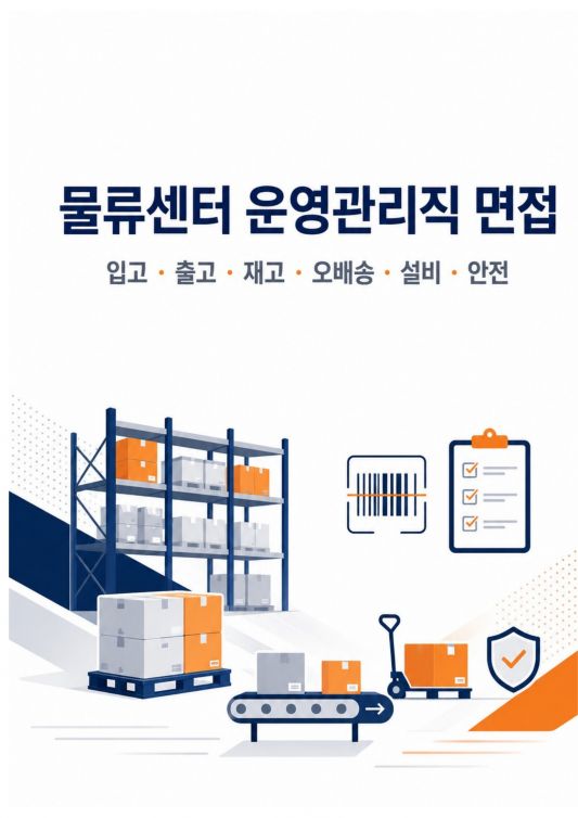 물류센터 운영관리직 면접 입출고재고상황 대비자료