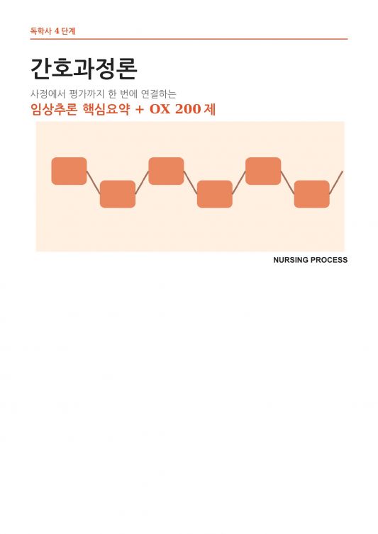 독학사 4단계 간호과정론 핵심요약집 OX 200제
