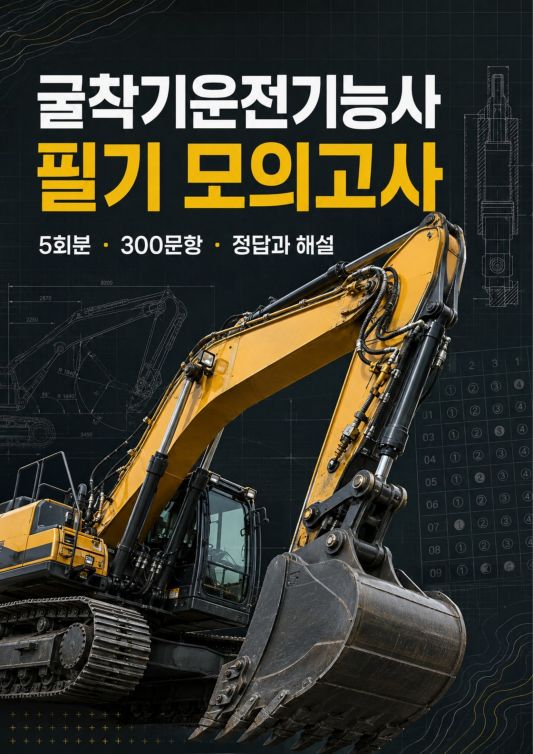 굴착기운전기능사 필기 모의고사 5회분
