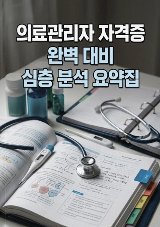 의료관리자 자격시험 핵심개념 요약집 (의료관리자 자격증 완벽 대비 심층 분석 요약집)