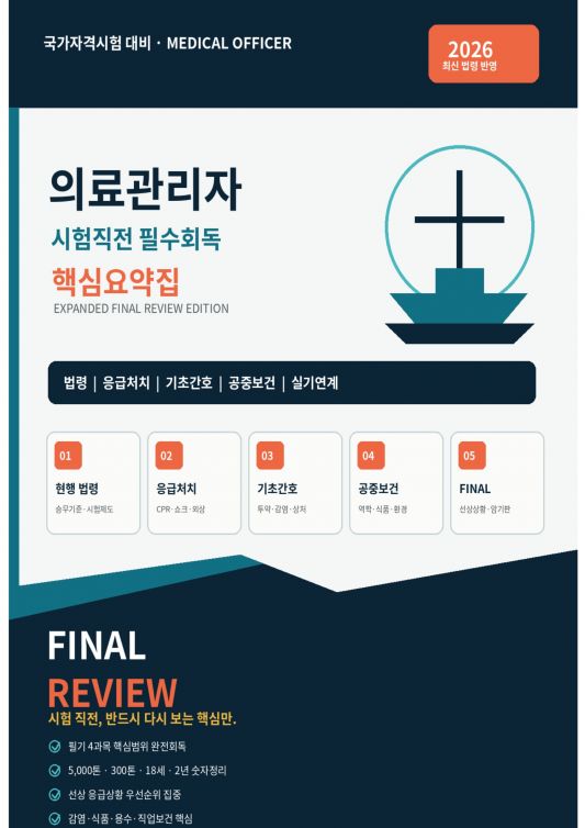 의료관리자 시험직전 필수회독 핵심요약집 확장판