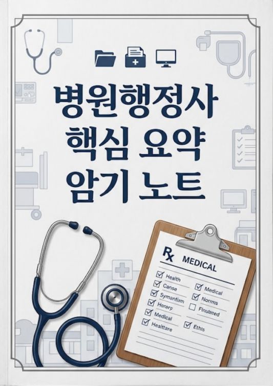 병원행정사 핵심 요약 암기 노트 [2026]