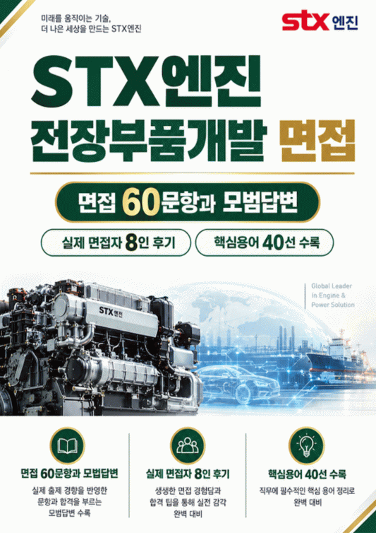 STX엔진 전장부품개발 면접후기 기출 60선 답변과 상세한 STX엔진 전장부품개발 면접 8명 후기