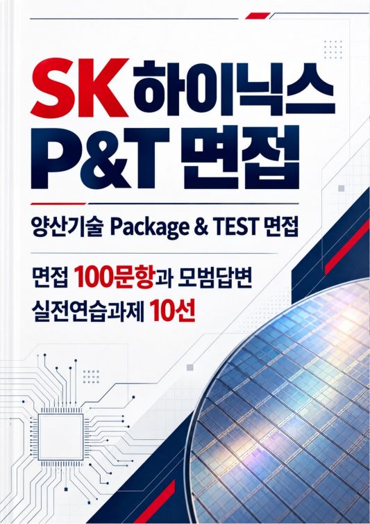 2026 하반기 SK하이닉스 P&T 면접 (면접 질문과 모범답변 100문항 + Half-Day 실전 연습과제 10개)