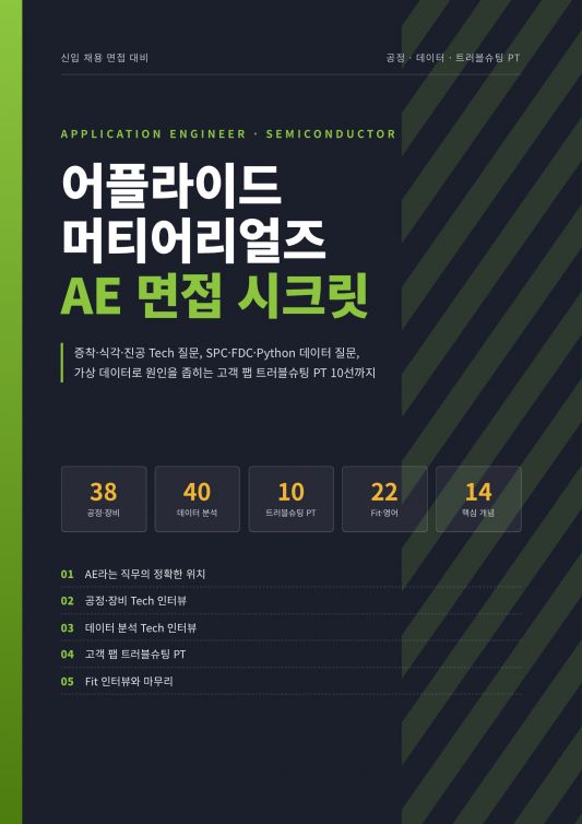 2026 어플라이드 머티어리얼즈 AE 면접후기 [기출 124문항, 트러블슈팅 PT 10선] 직무분석 기업정보