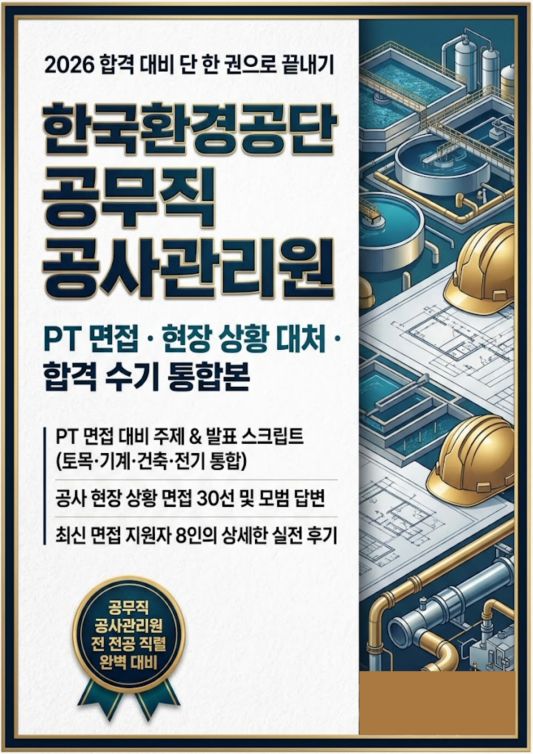 [한국환경공단 공무직 공사관리원 면접후기] 8명 기출질문+PT주제40선(토목직 기계직 건축직 전기직) [2026대비]