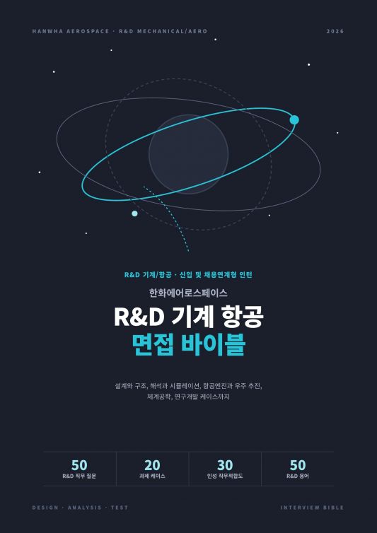 2026 한화에어로스페이스 R&D 기계 항공 면접후기 기출족보 100문항