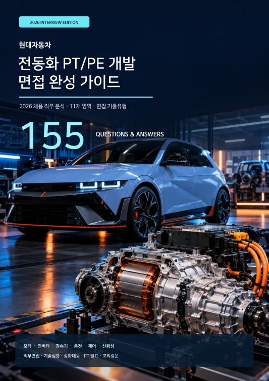 2026 현대자동차 전동화 PT/PE개발 면접기출 후기 155선